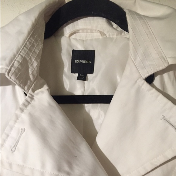 Express | Jackets & Coats | Express White Coat | Poshmark